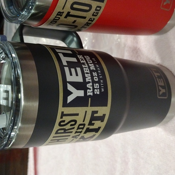Yeti | Kitchen | 2 Yeti Cups One Red And One Charcoal | Poshmark